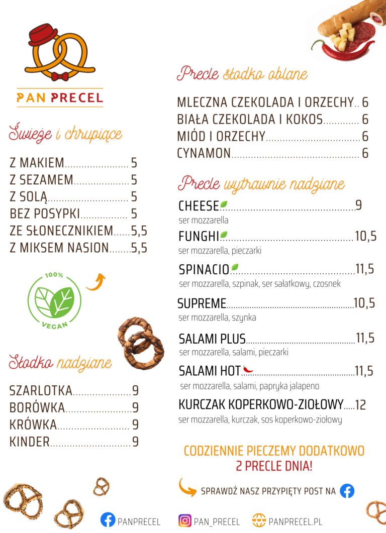 Menu – Pan Precel