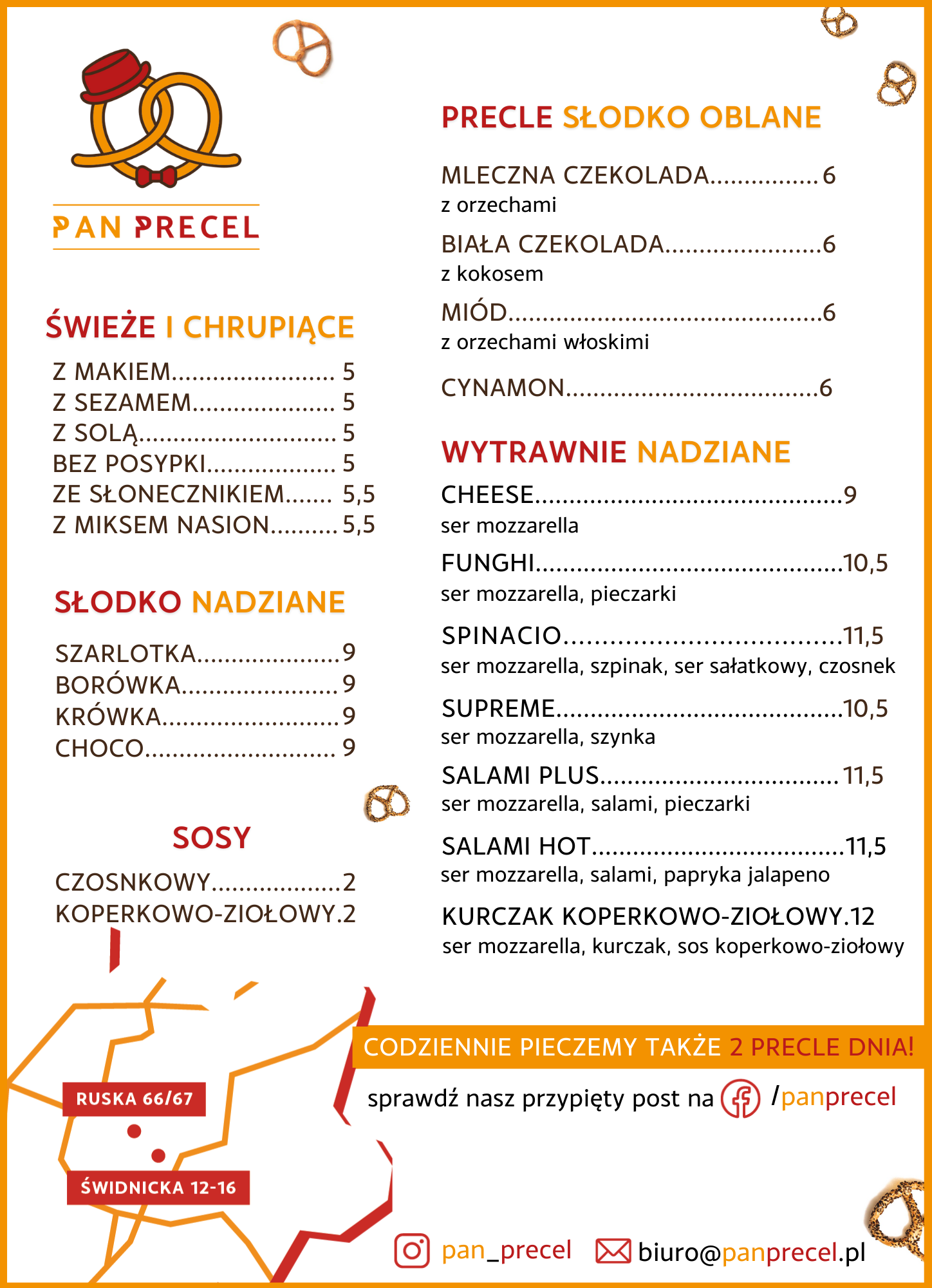 Menu – Pan Precel